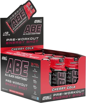 Applied Nutrition ABE Pre Workout x12 Shots All Black Everything Pre ...