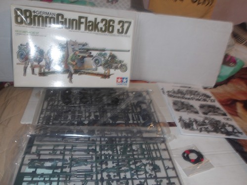 TAMIYA 35017 1.35 WW11 GERMAN 88MM GUN FLAK 36/37 UNMADE BOXED KIT. | eBay