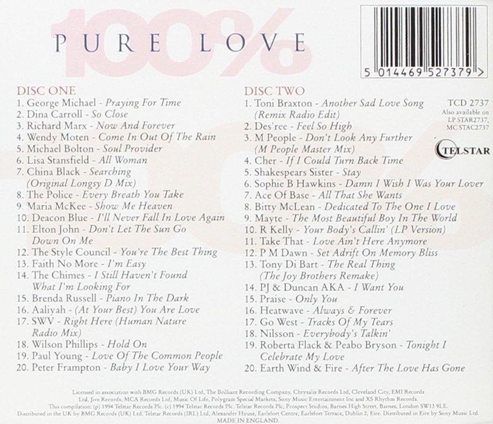 Various 100% Pure Love (CD) | eBay