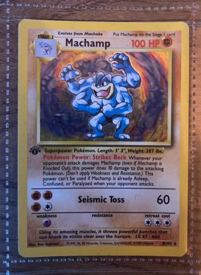 Machamp 1st Edition Holo Rare Pokemon Card -WOTC Classic special | eBay UK