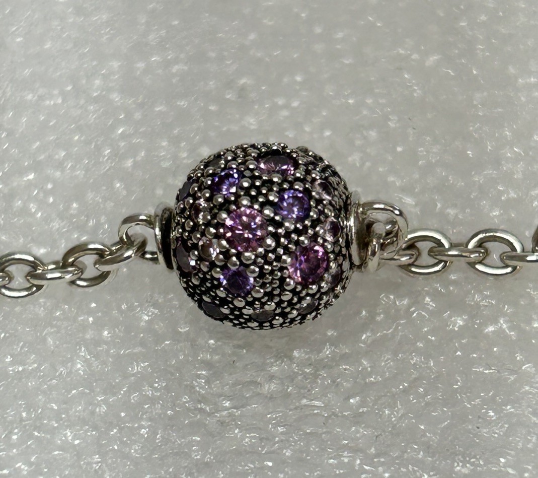 Genuine Pandora 🌟 Cosmic Stars Clip Charm pink/purpl… - Gem