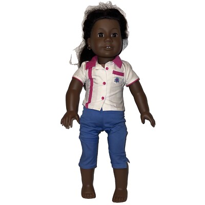 American Girl Doll Addy Truly Me 80 Dark skin, textured black hair ...