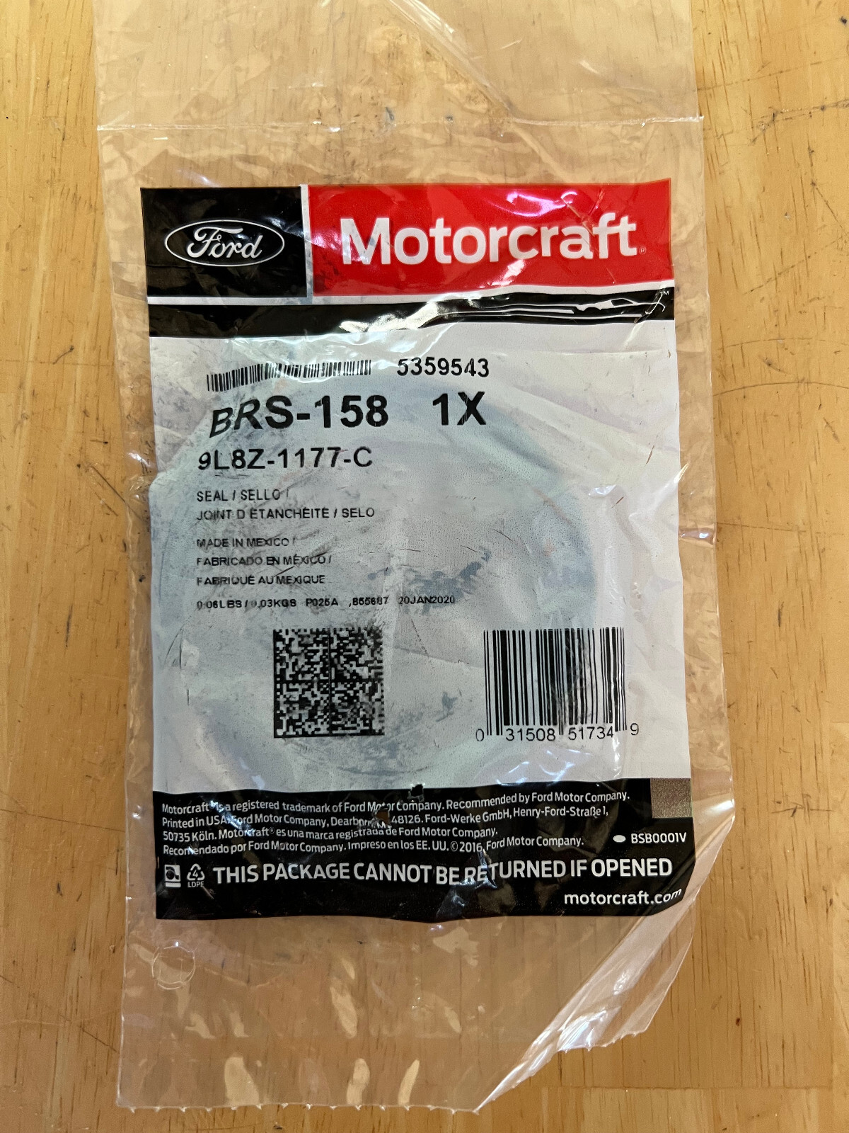 Ford OEM Automatic Trans Output Shaft Seal 9L8Z-1177-C | BRS158 ...