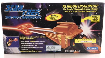 STAR TREK Playmates KLINGON DISRUPTOR from Star Trek The Next ...