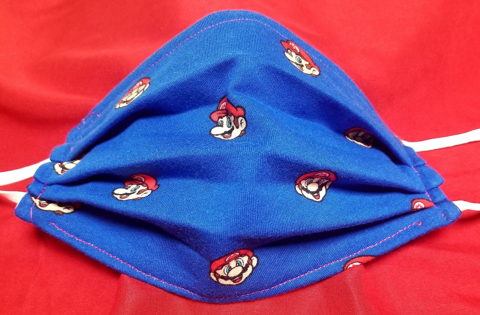 Super Mario Bros Inspired face Mask Adult, ADJUSTABLE, CAN ADD LAYERS ...