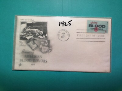 U. S. Stamp FDC#1425 -Blood Donor- Art Craft cachet - comb. Shipping ...