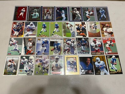 MARVIN HARRISON 137 CARD LOT W/ 31 RC's + INSERTS, GU JERSEY - 1996-07 ...