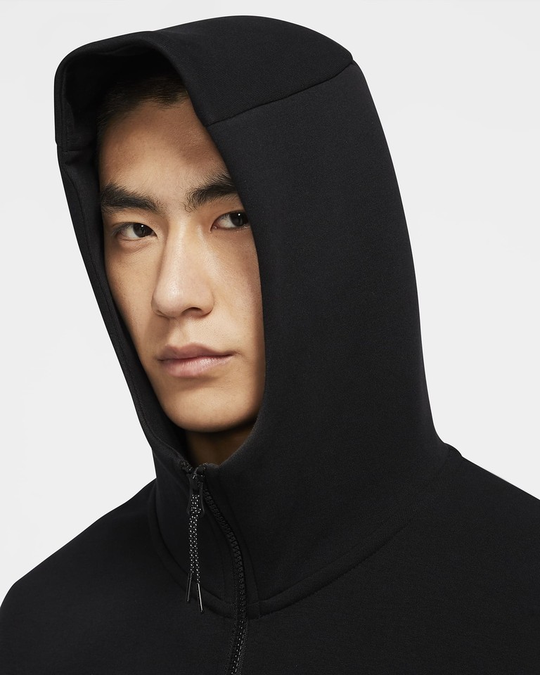 Nike Tech Fleece Full Zip Windrunner Hoodie Black CU4489-010 Men's ...