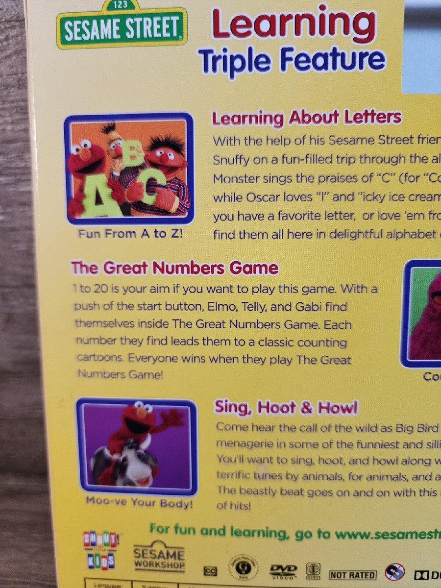 Sesame Street Learning About Letters Dvd Ebay