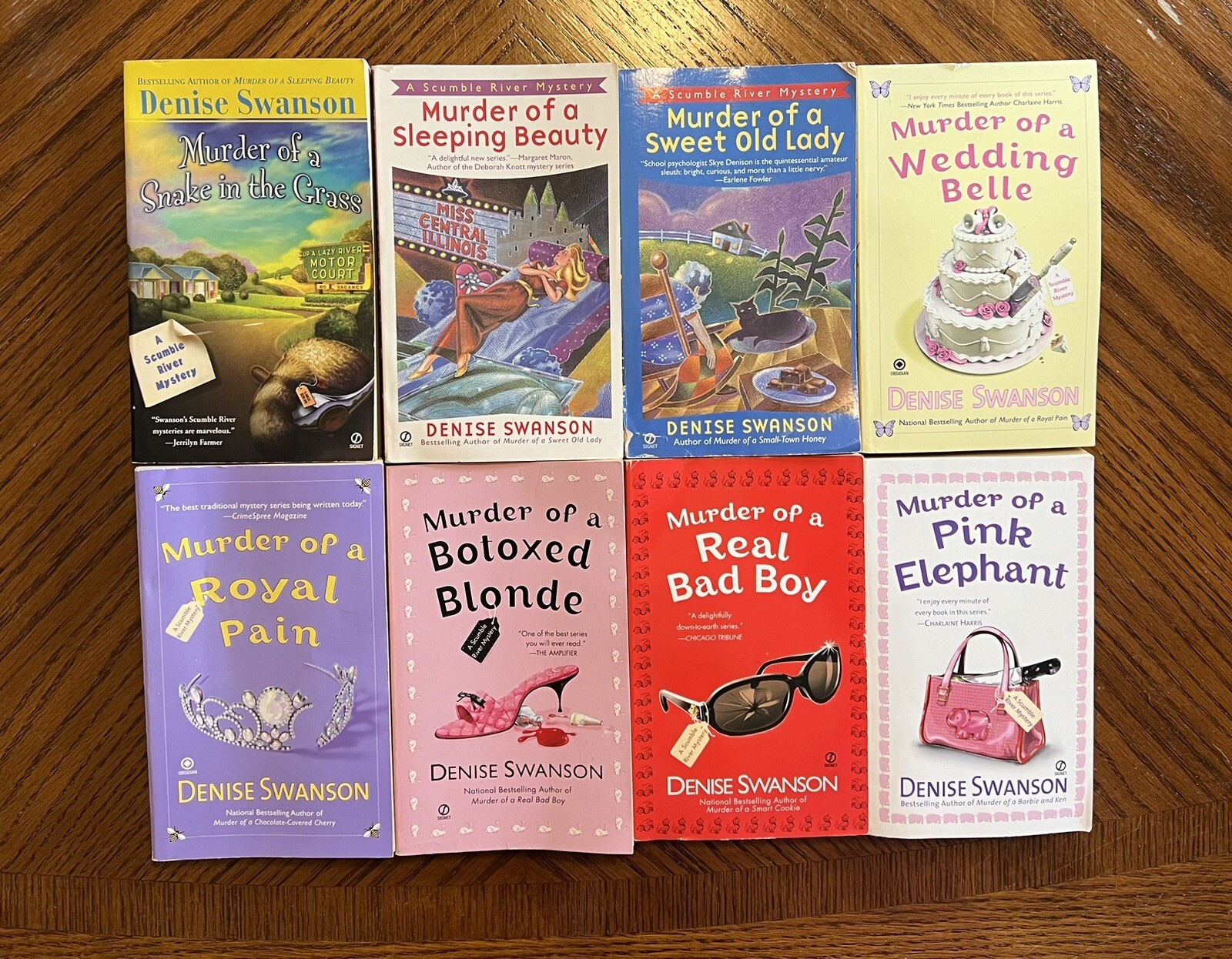 Denise Swanson Scumble River Mysteries Lot of 8 Paperback Books "Murder ...
