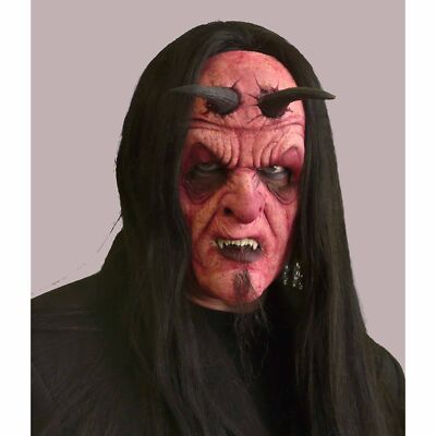 Devil Full-Face Foam Prosthetic Adult Halloween Accessory | eBay