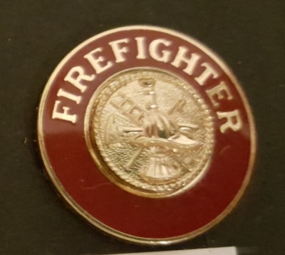 Firefighter Red with Gold Fire Collar Brass Chain of Command 11/16 5 | eBay