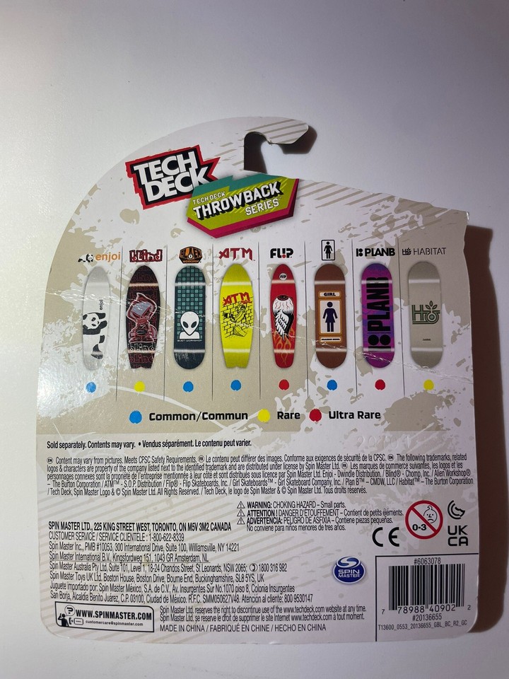 TECH DECK Habitat Throwback Series Walmart Exclusive Fingerboard ...