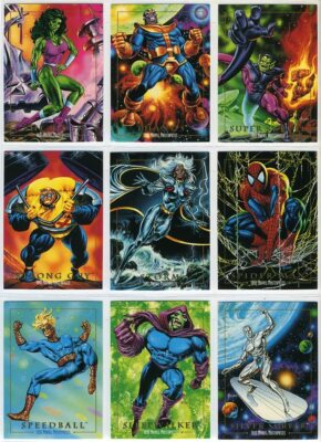 1992 Marvel Masterpieces Base Set Single Trading Cards Complete Your ...