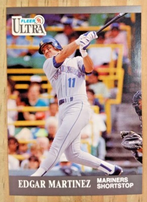 1991 FLEER ULTRA EDGAR MARTINEZ CARD#340 NR-MINT SEATTLE MARINERS HALL ...