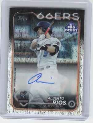 2024 Topps Pro Debut Alberto Rios Base Prospect Auto Cubs | eBay