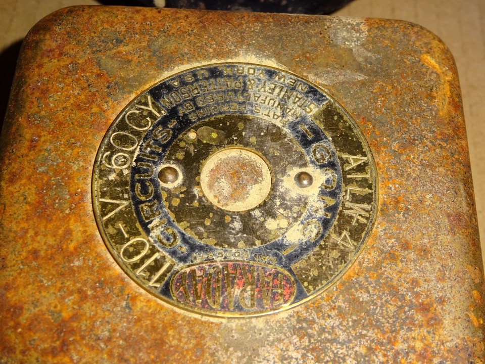 vintage Faraday Gong Bell ATLW-4 Stanley & Patterson New York | eBay