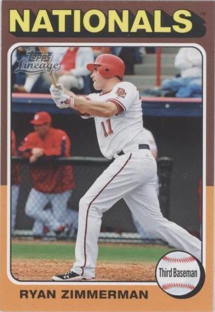 2011 Topps Lineage - Ryan Zimmerman #11 Mini 1975 Design for sale ...
