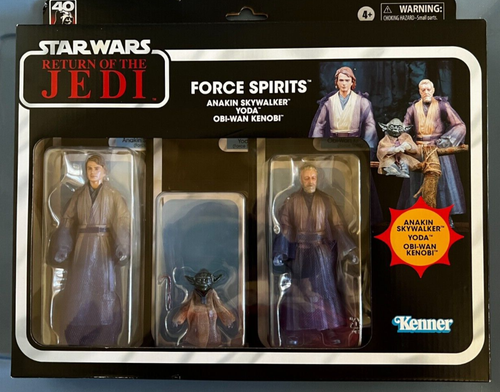 Force Spirits Ghosts Set: STAR WARS BLACK SERIES ROTJ 40th: YODA ANAKIN OBI-WAN | eBay