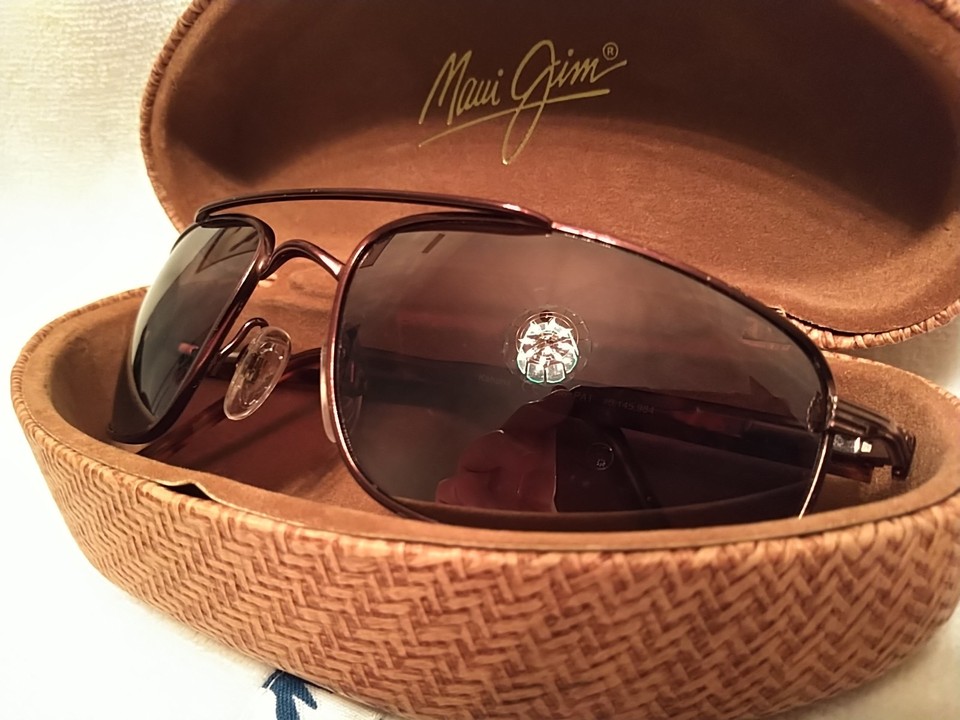 "NEW DISPLAY* MAUI JIM KAHUNA 162-23 Copper/Bronze Perfect Polarized ...