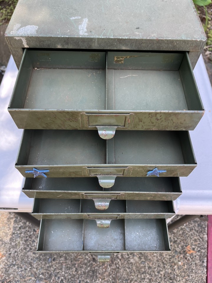 KENNEDY 5 Drawer Metal Parts Organizer Storage Cabinet Machinist Box | eBay