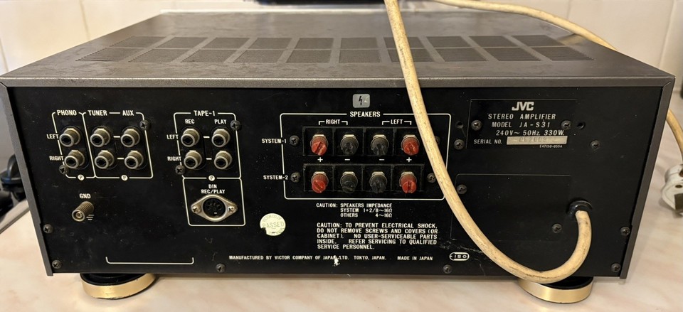 JVC JA-S31 Stereo Integrated Amplifier - Vintage Japan 1970's | eBay UK
