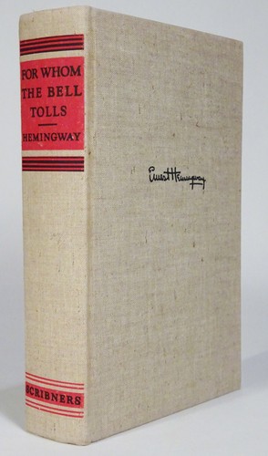 1940 ERNEST HEMINGWAY-For Whom the Bell Tolls-1st Edition HC-Early ...