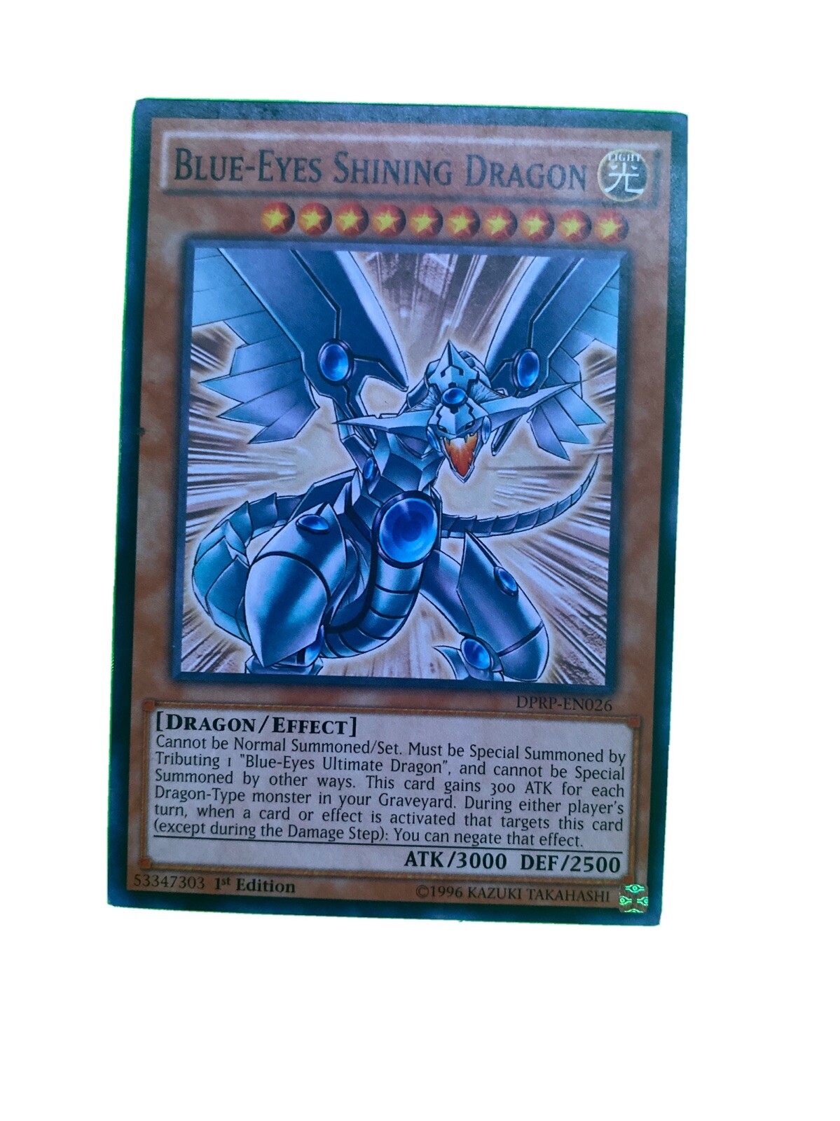 Blue Eyes Shining Dragon Card