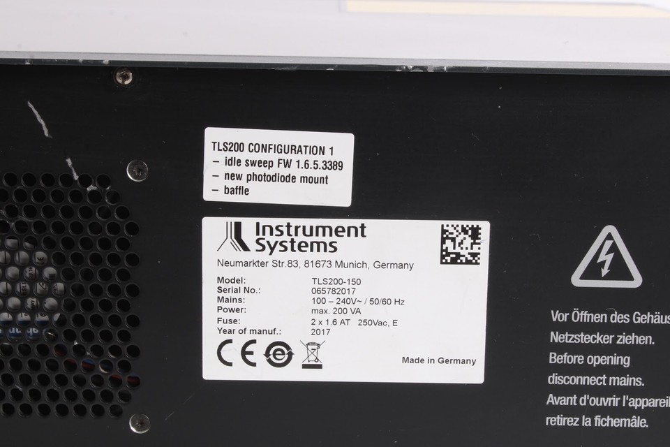 Instrument Systems TLS200-150 Display Tester With Dent | eBay