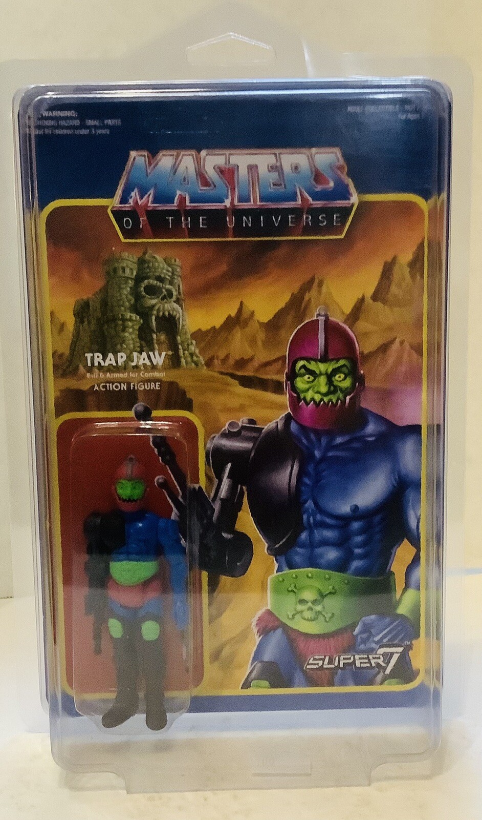 Mattel Super7 Reaction MOTU Masters of the Universe Wave 2 Trap Jaw ...