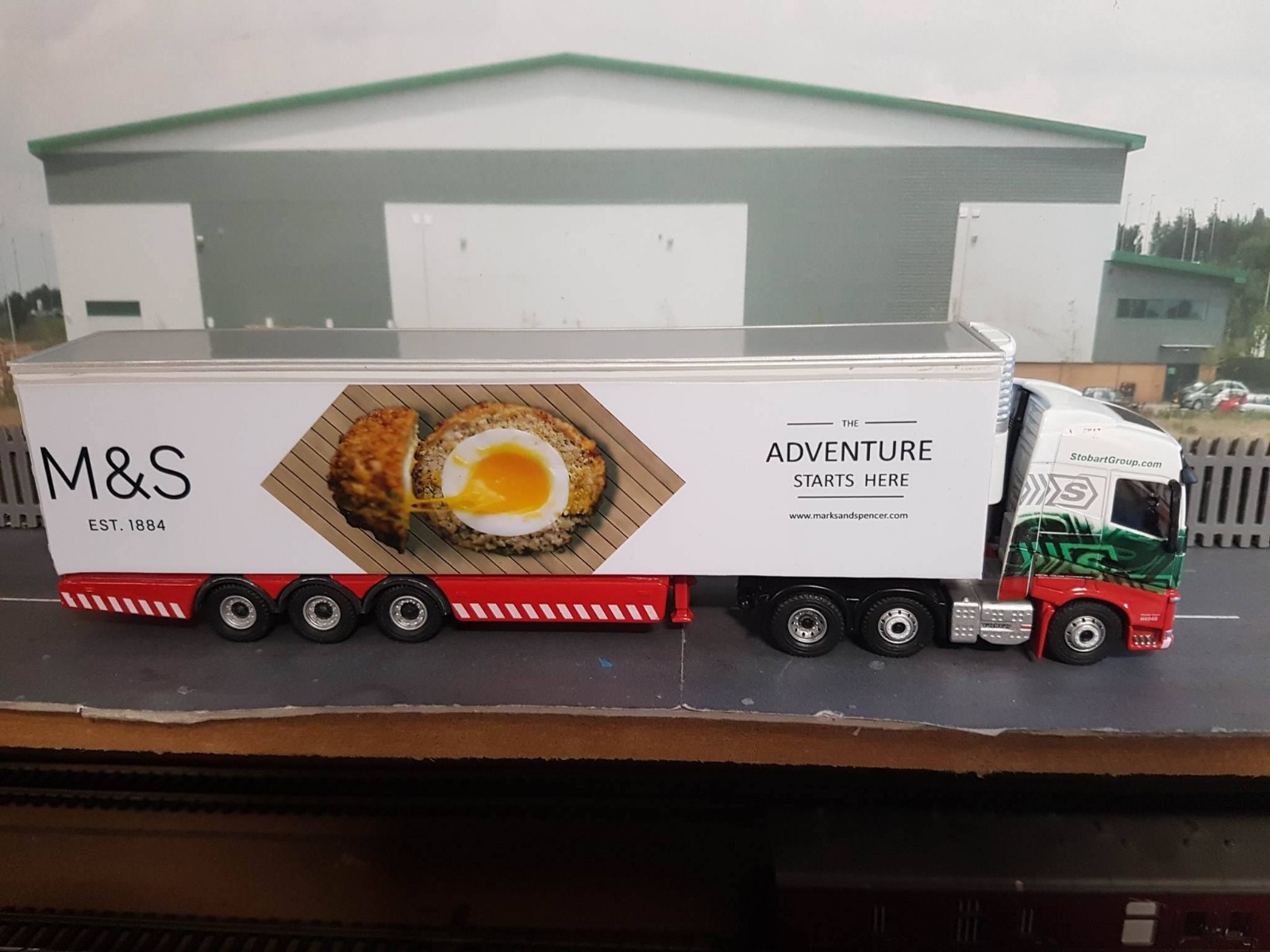 1/76 Code3 M&S Scotch egg decals For Oxford diecast Box Trailer | eBay UK