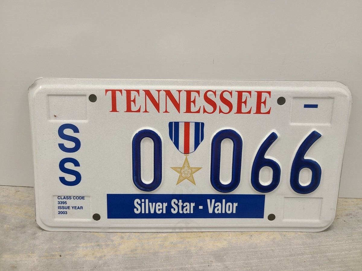 Silver Star License Plate