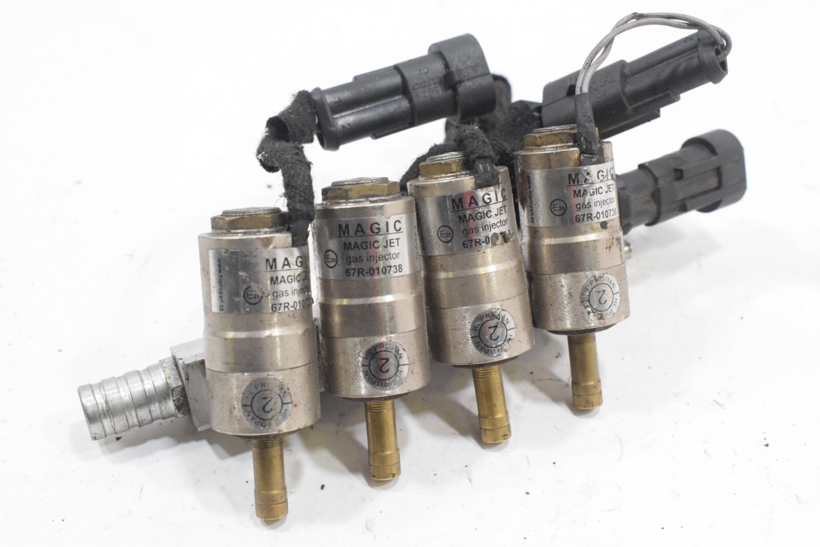 KME Magic Jet Fuel Gas Injector set for 4 Cyl. LPG CNG 4x Injectors 67R ...