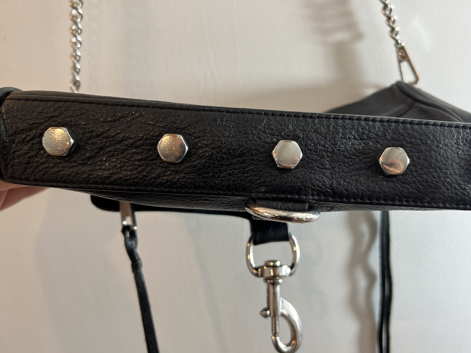 Rebecca Minkoff Black Leather MAC Crossbody Purse Bag | eBay