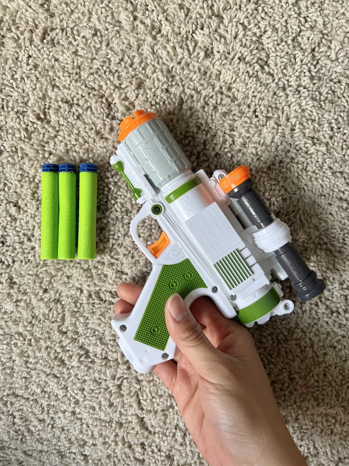 2010 Hasbro NERF Star Wars General Grievous Blaster Pistol Green Gun W ...
