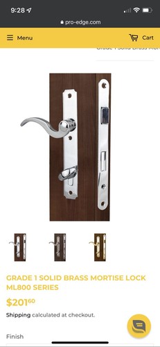 GRADE 1 SOLID BRASS MORTISE LOCK ML800 SERIES | eBay