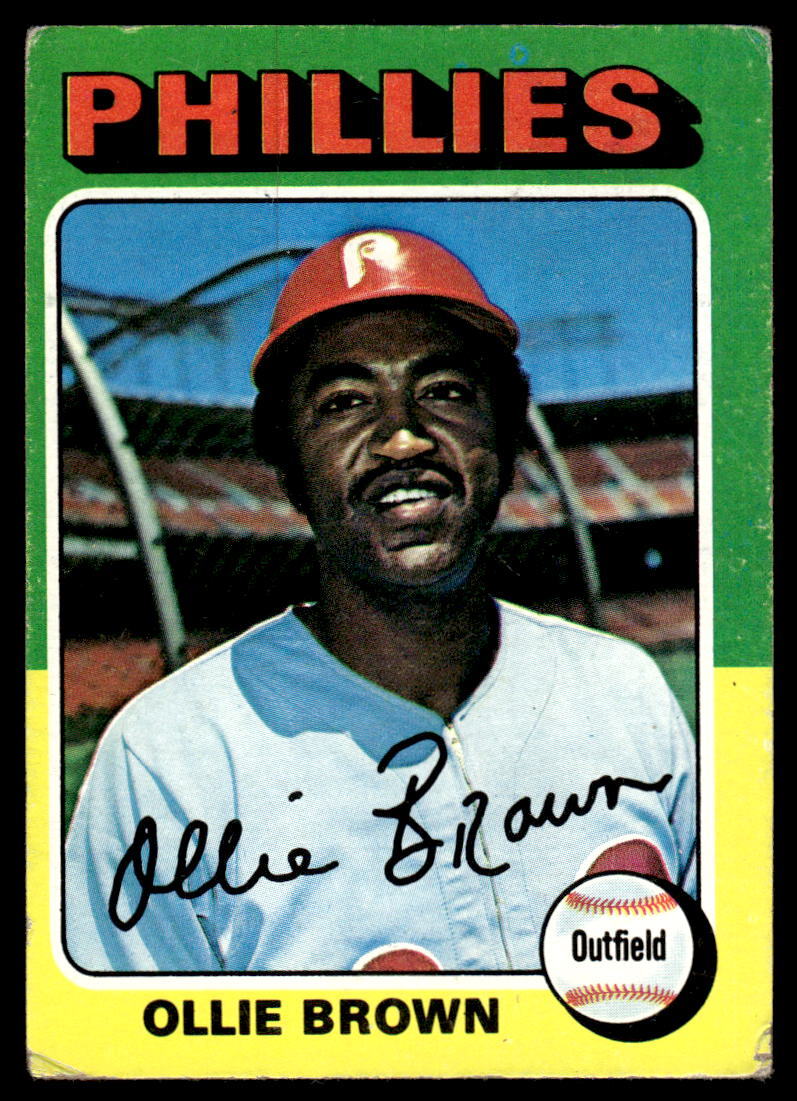 1975 Topps Ollie Brown #596 Philadelphia Phillies Baseball Card | eBay