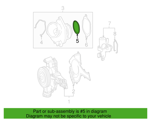 Genuine Mercedes-Benz OEM 2010-2012 GLK350 Thermostat O-ring 015-997-61 ...