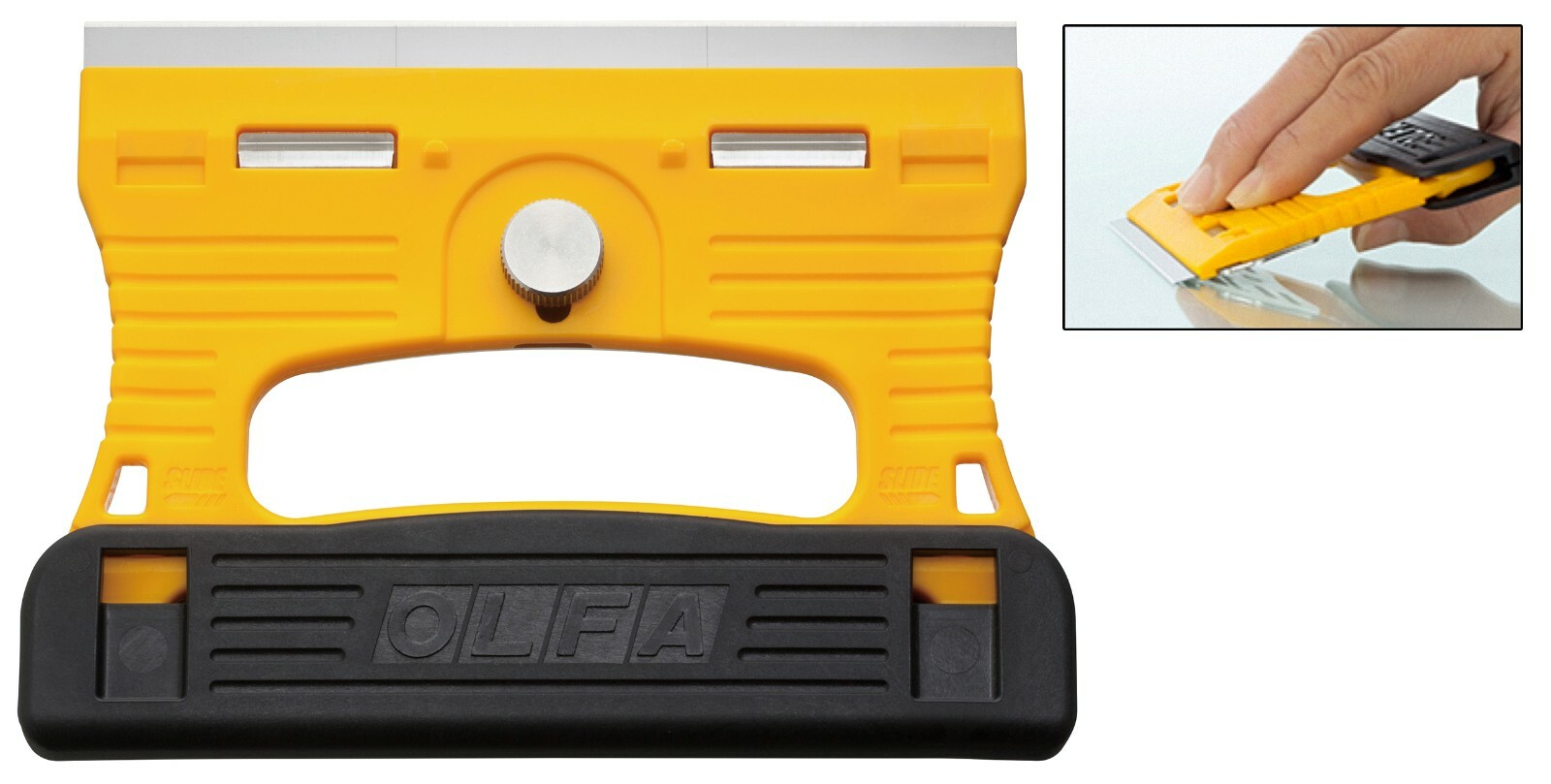 GSR-1/3B OLFA Hand Held Multi-Grip Glass Scraper, 4.75 in, Comes w/ 4 ...