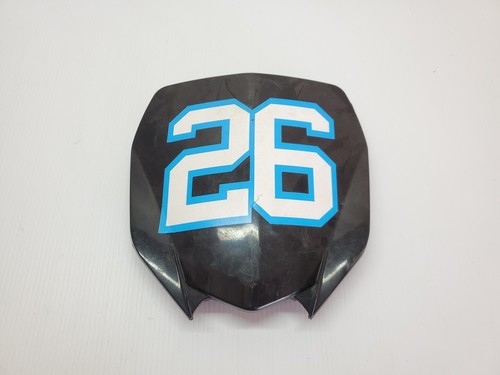 Aftermarket Damaged Black Front Race Number Plate YZ450F 2022 YZ 450 F ...