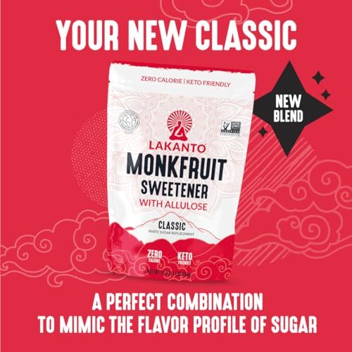 Monk Fruit Sweetener With Allulose, Cane Sugar Substitute From Monk ...