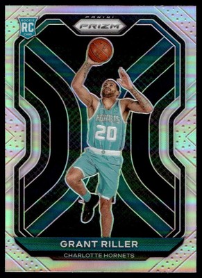 2020-21 Panini Prizm Silver Grant Riller Rookie A31 Charlotte Hornets ...