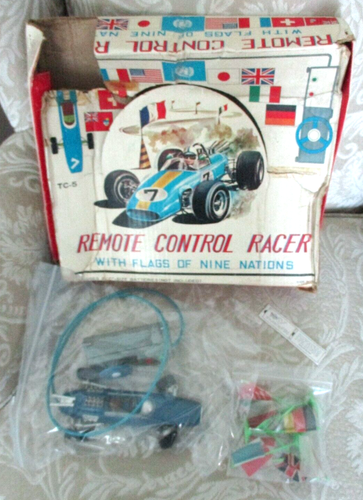 VINTAGE REMOTE CONTROL RACER - WITH FLAGS OF NINE NATIONS, MADE IN ...