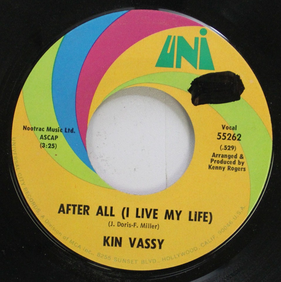 Country 45 Kin Vassy - Revelation / After All (I Live My Life) On Uni ...