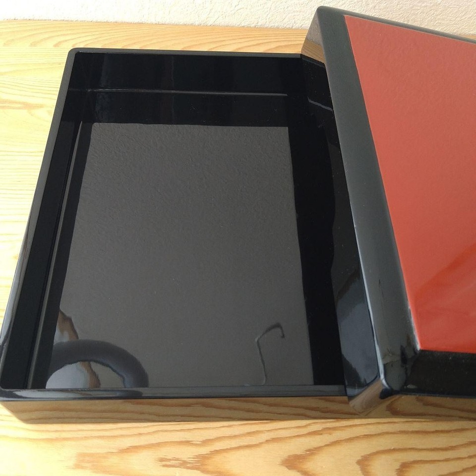 Vermillion Lacquer Catalog Box 12cm Traditional Tsugaru Craft New | eBay