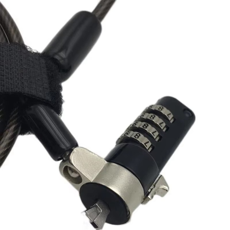 Laptop Lock for Computers 3 X 5mm Wedge-Shaped Small Hole Password4641 ...