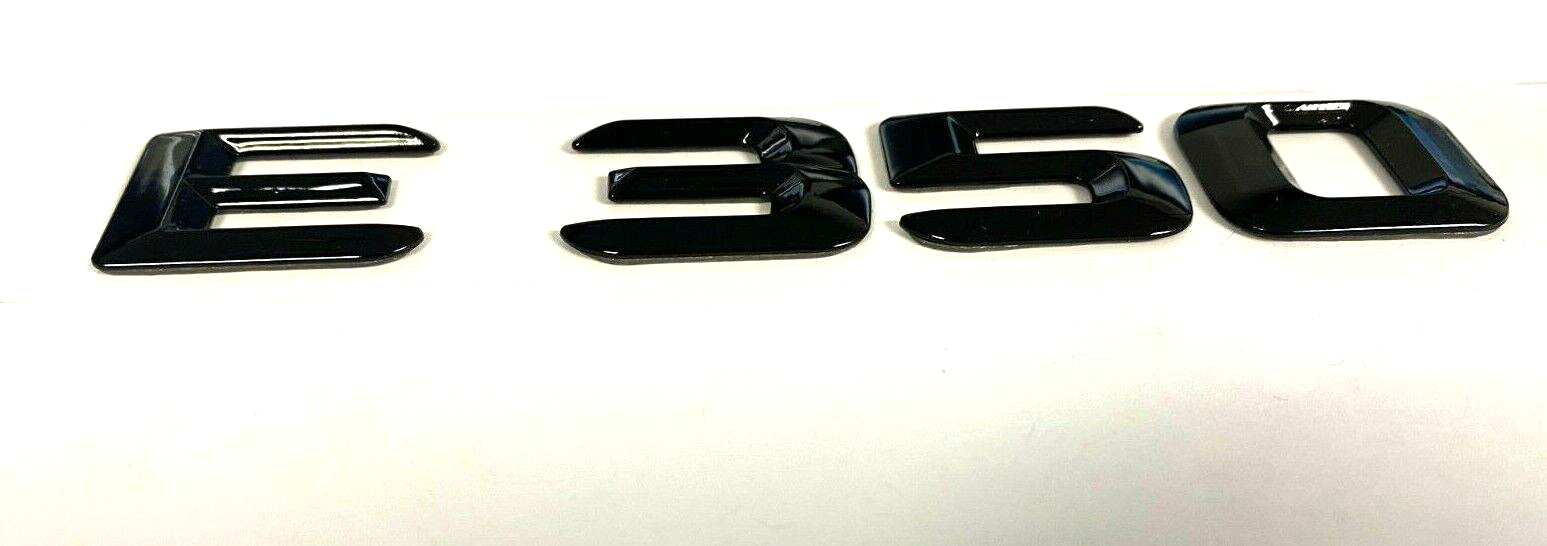 #1 BLACK E350 REPLACEMENT FOR MERCEDES REAR TRUNK EMBLEM BADGE ...