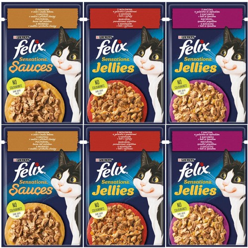FELIX SENSATIONS CANARD BOEUF DINDE 6x85g | eBay