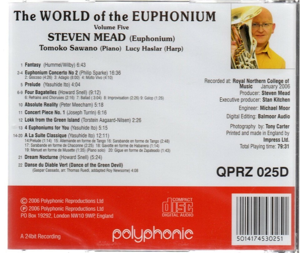 Steven Mead - The World of the Euphonium vol. 5 (brand new CD) | eBay