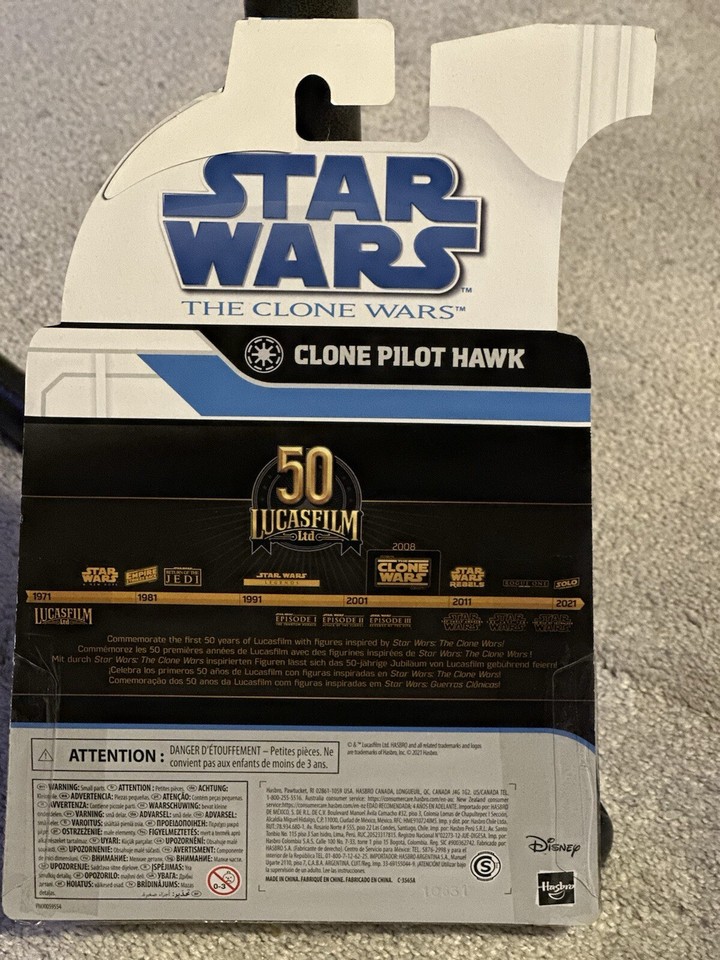 Hasbro Star Wars Pilot Hawk The Clone 6 inch Action Figure | eBay